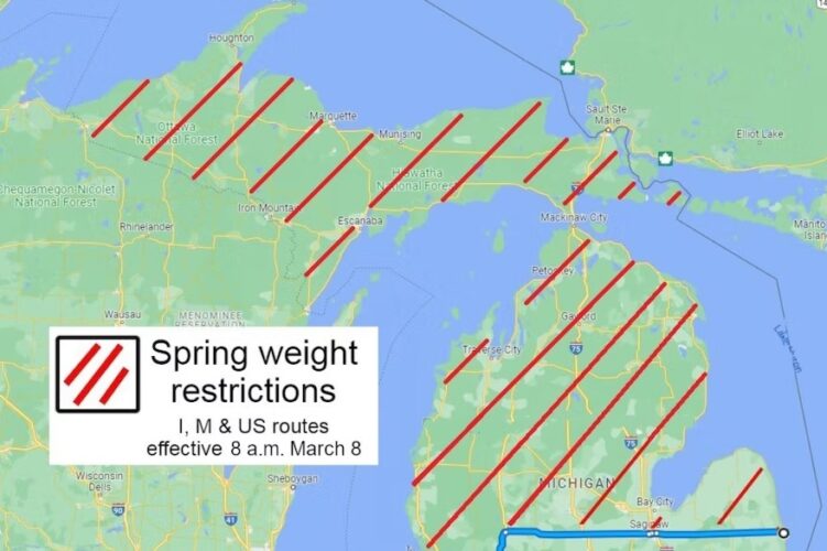 Michigan Continues Adjusting Spring Highway Weight Restrictions ...