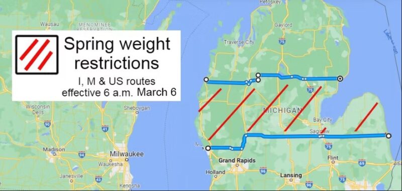 Michigan Continues Rolling Back Spring Highway Weight Restrictions ...