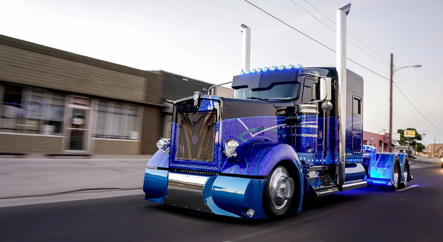 Custom Kenworth Semi Trucks Kenworth W900L Aero Raptor Ram Air