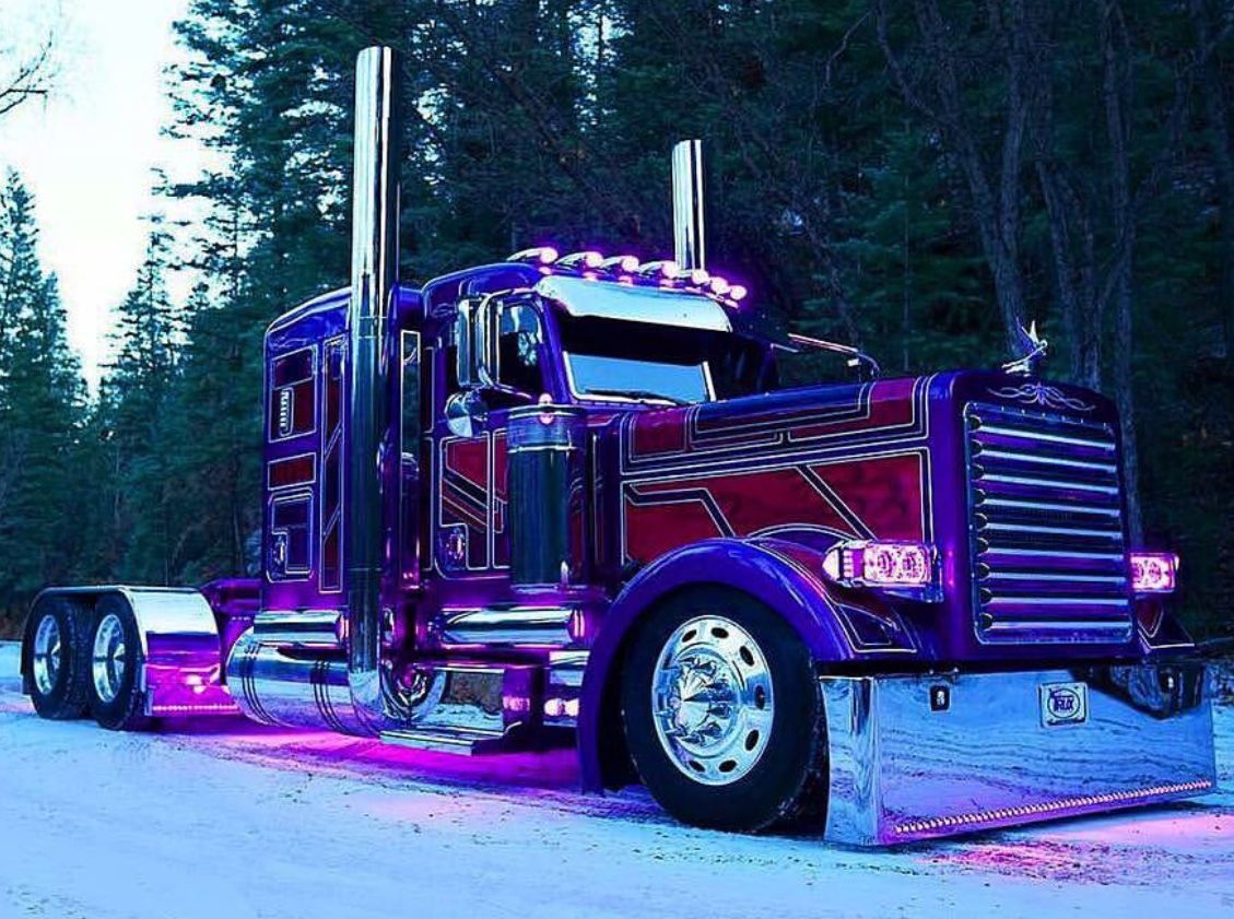 Ride the Dream: Custom 1999 Peterbilt Purple Haze - Driver First