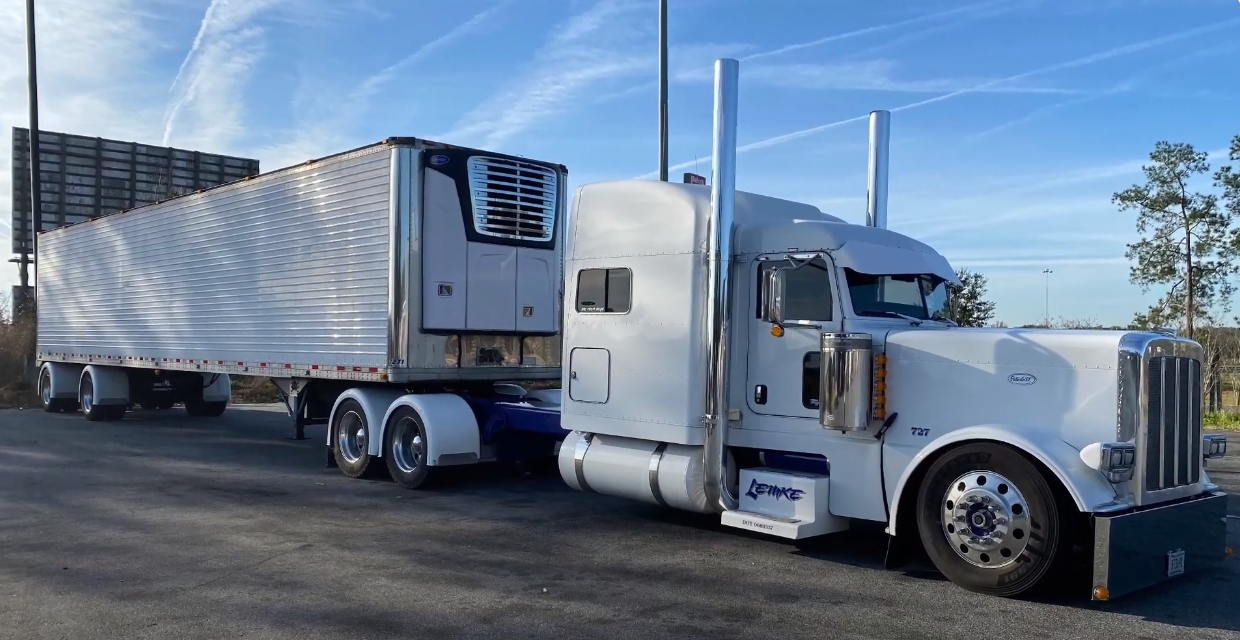 Elegant Power: The Custom White Peterbilt 389 - Driver First